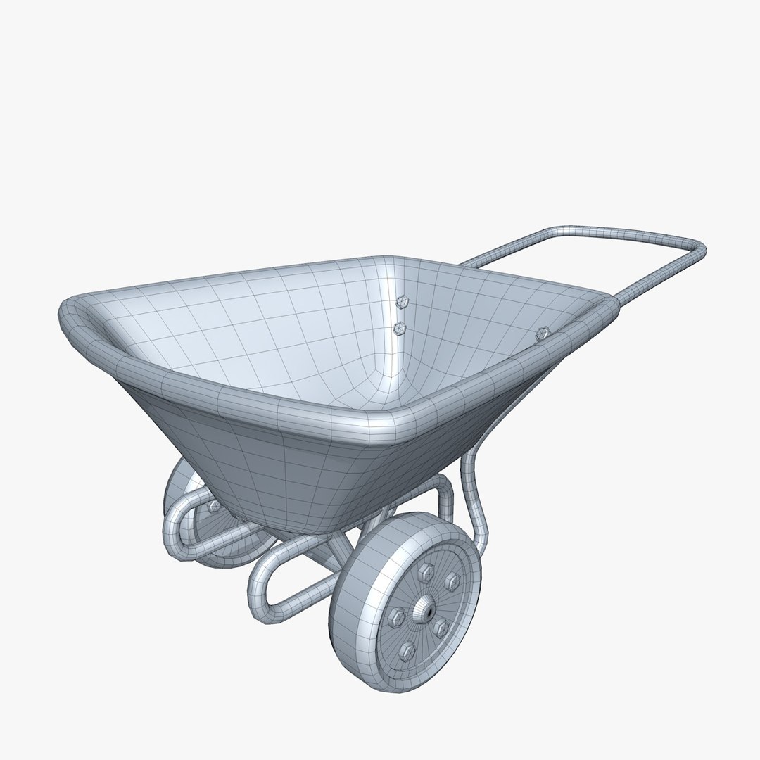 Cartoon Wheelbarrow 3d Model