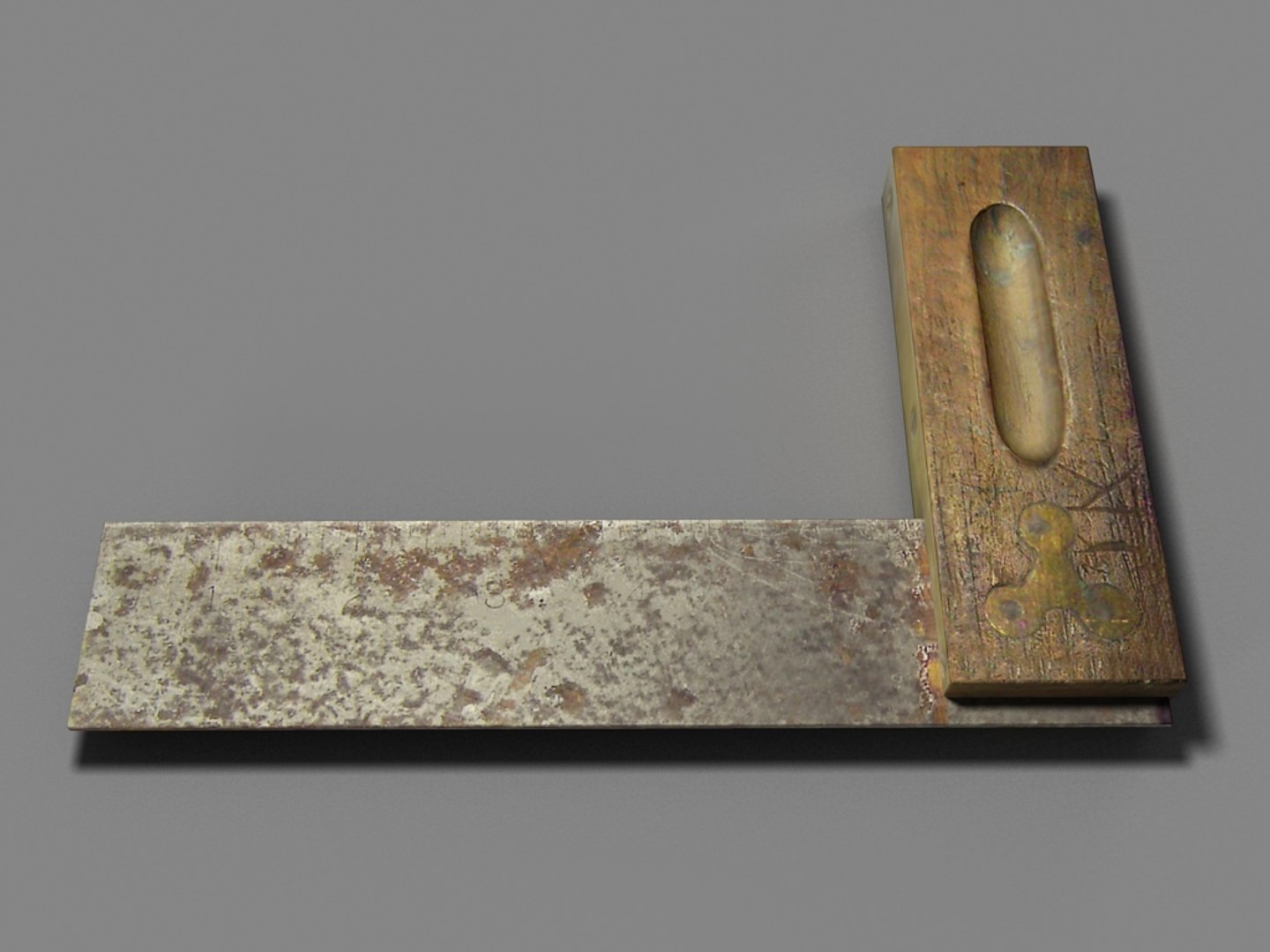 3d Old Try Square Model