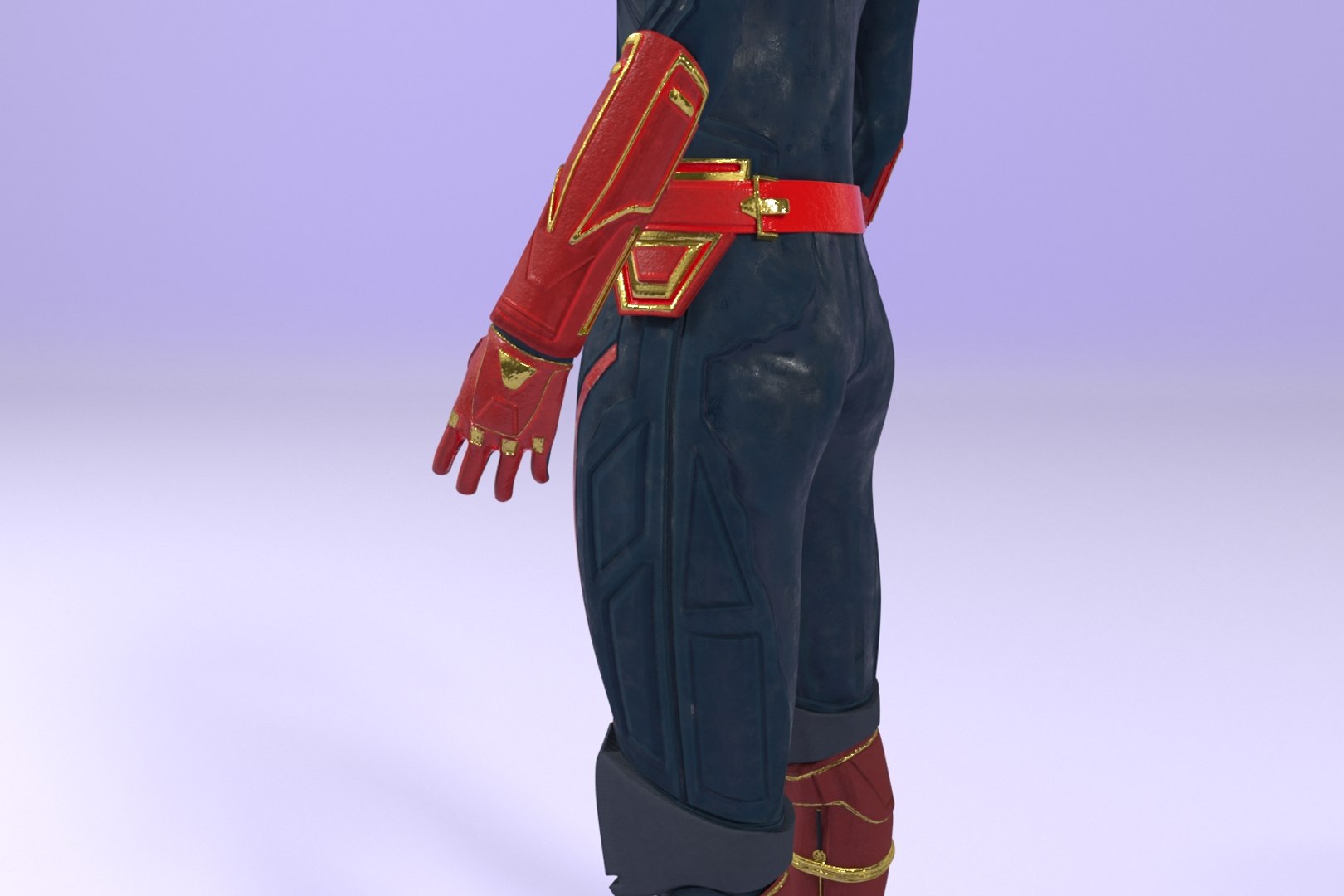 Captain Marvel Suit Model - TurboSquid 1362966