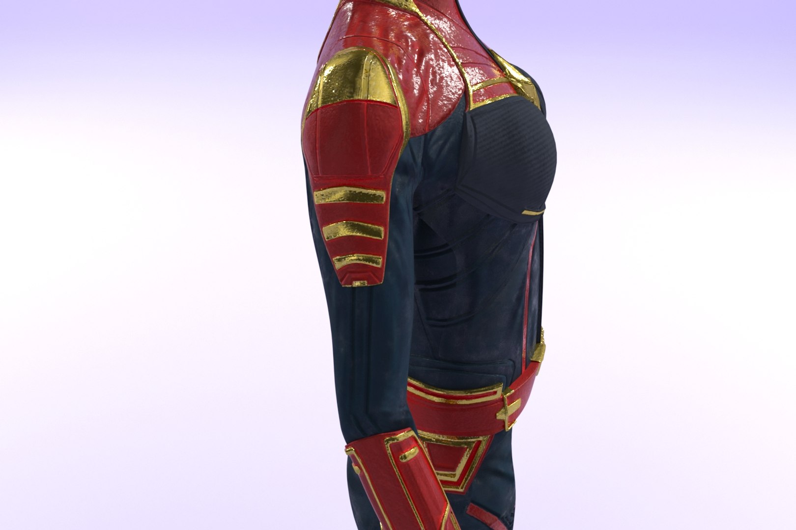 Captain Marvel Suit Model - TurboSquid 1362966