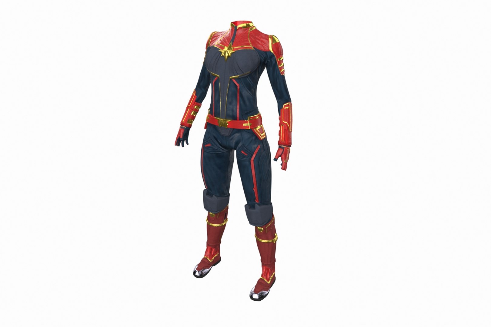 Captain Marvel Suit Model - TurboSquid 1362966