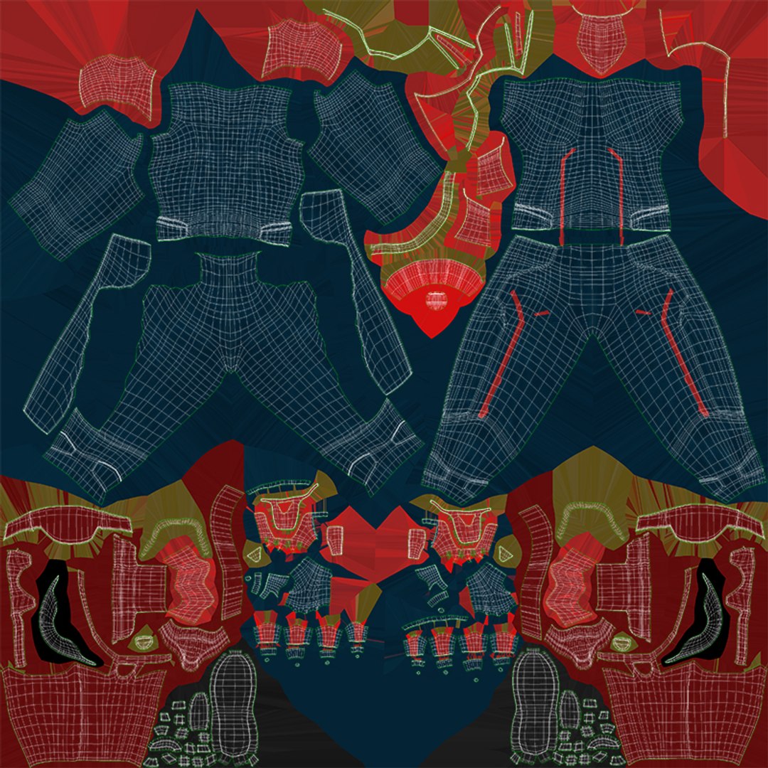 Captain Marvel Suit Model - TurboSquid 1362966