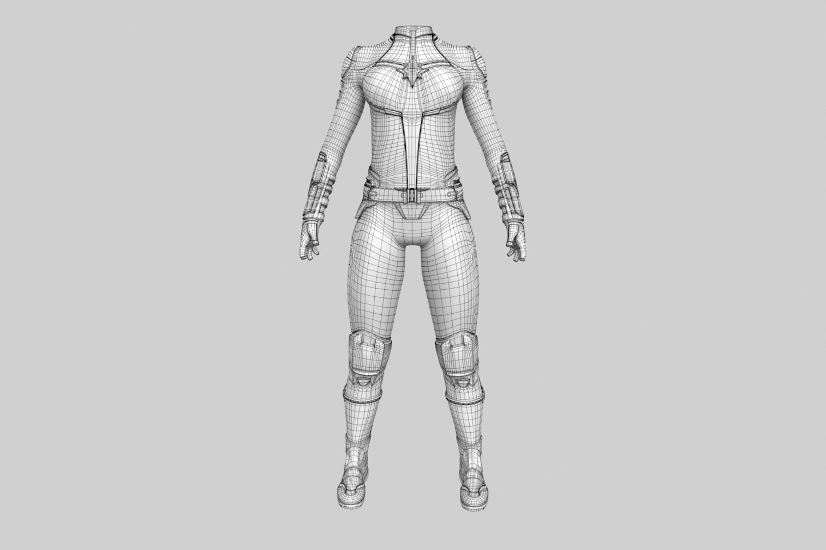 Captain Marvel Suit Model - TurboSquid 1362966
