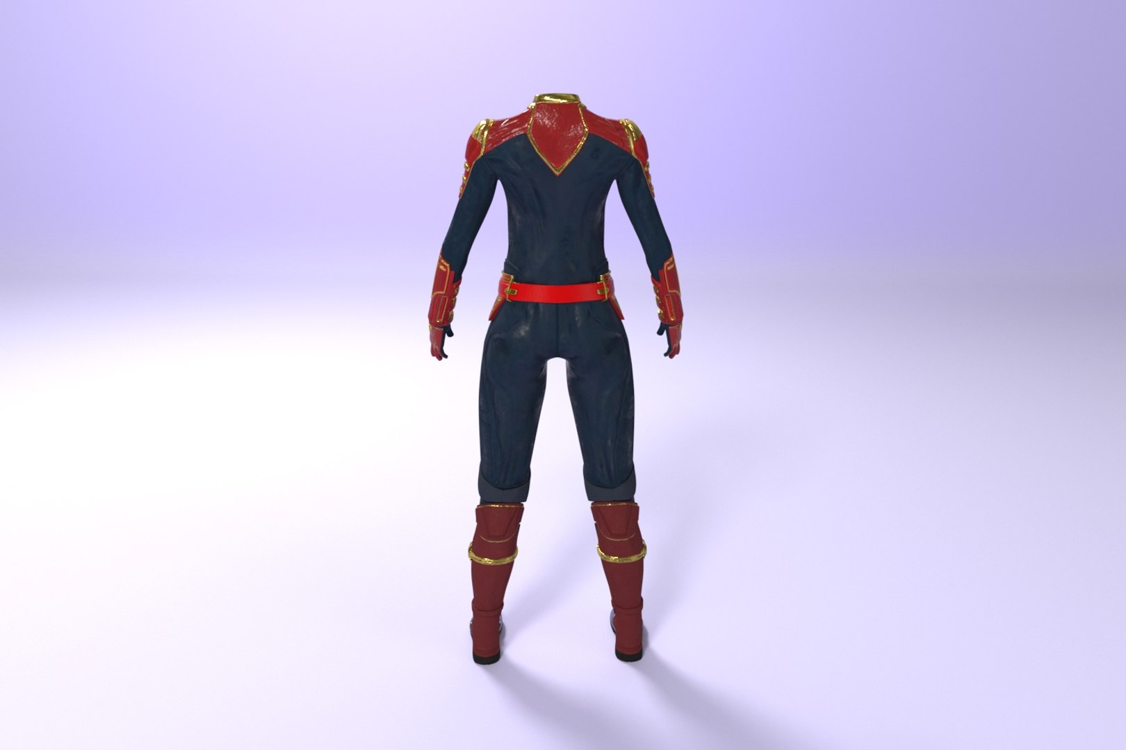 Captain Marvel Suit Model - TurboSquid 1362966