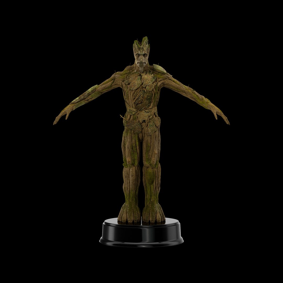 3d groot t pose