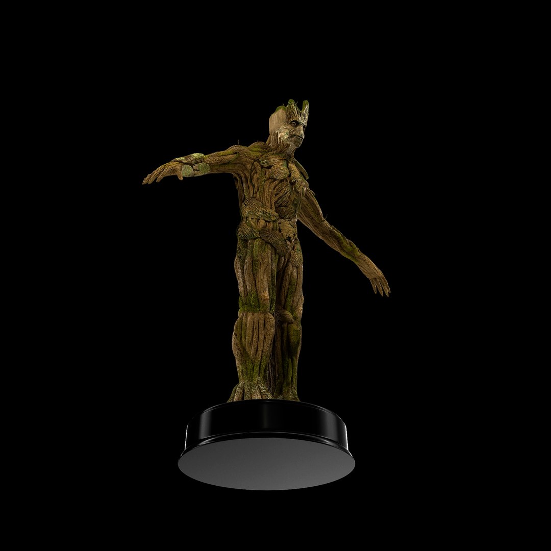 3d groot t pose