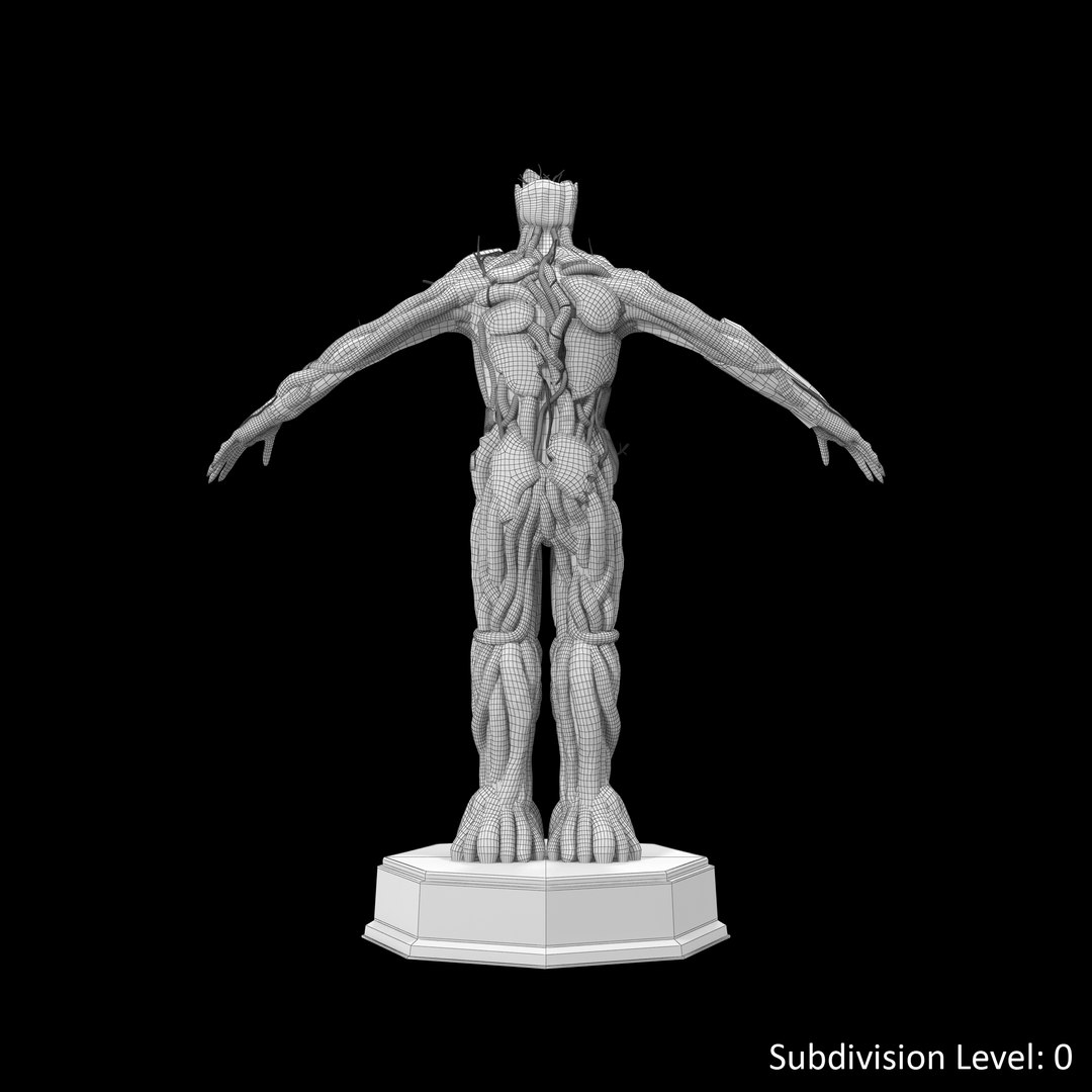 3d groot t pose