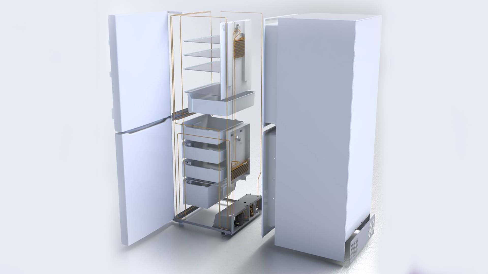 Refrigerator And Its Components 3D Model - TurboSquid 2111412