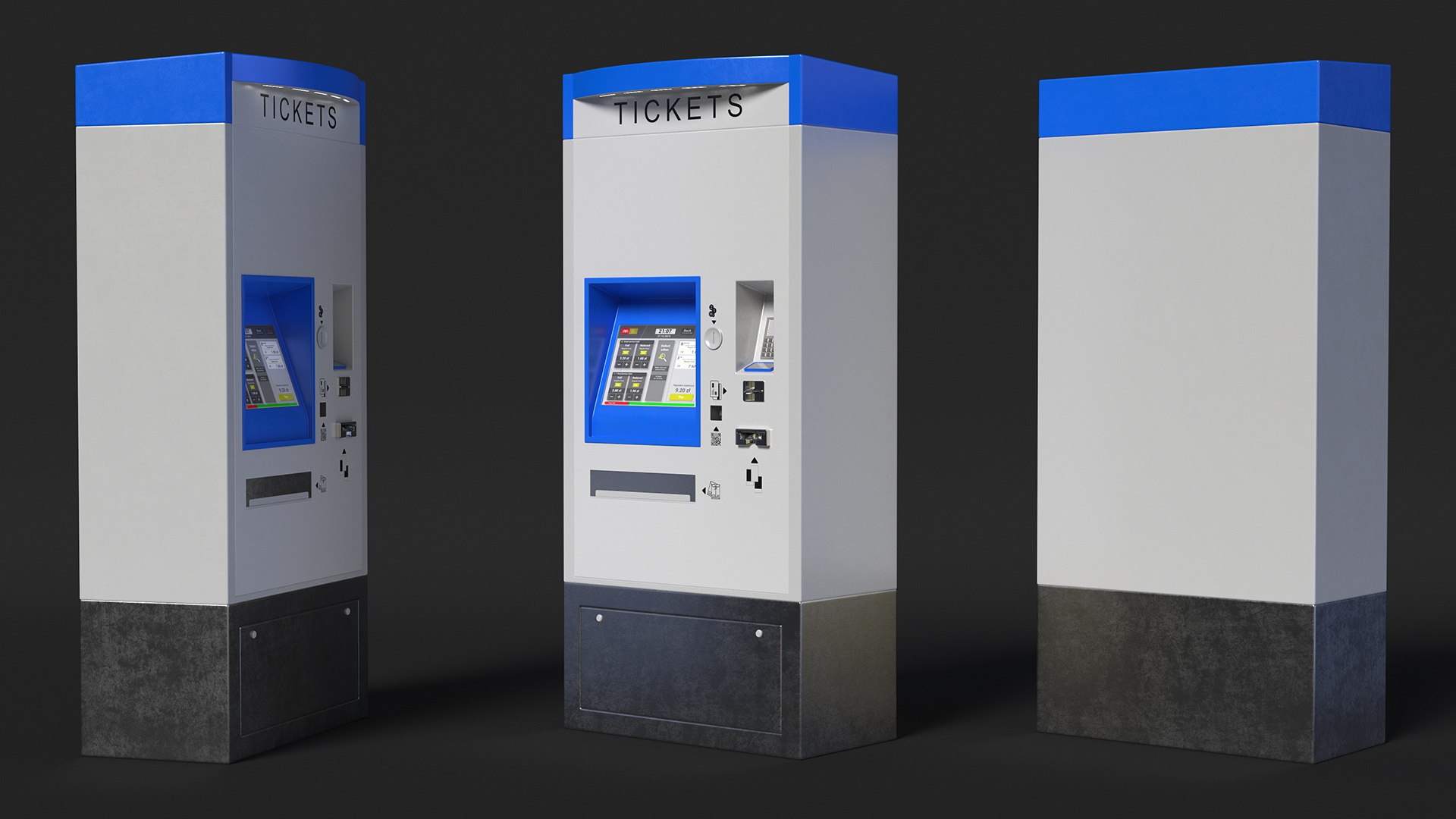 Self Service Ticket Machine 3D Model - TurboSquid 2269794