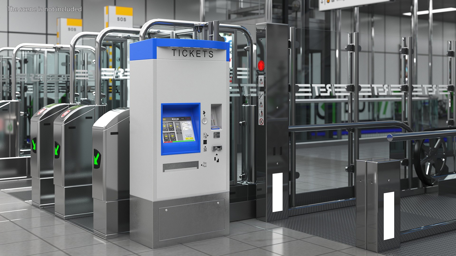 Self Service Ticket Machine 3D Model - TurboSquid 2269794