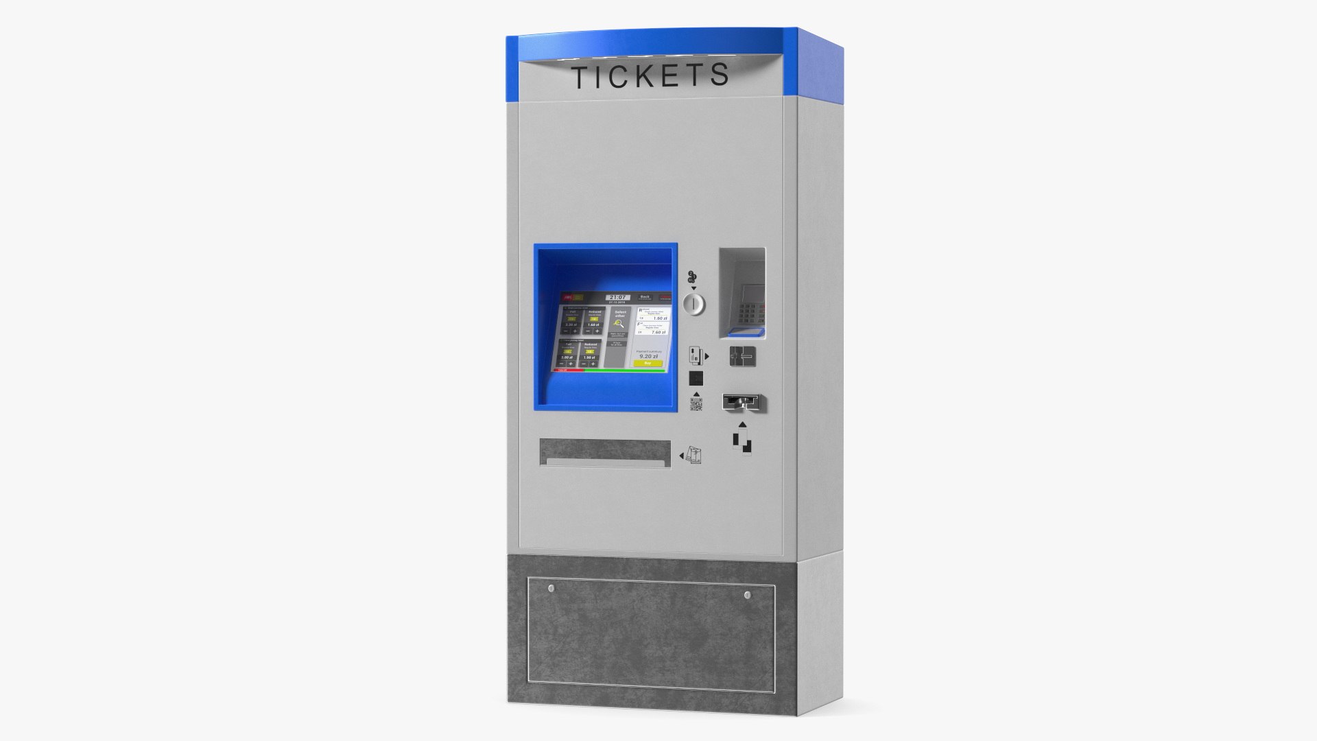 Self Service Ticket Machine 3D Model - TurboSquid 2269794