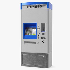3D Ticket Machine Models - Browse & Download Formats - TurboSquid