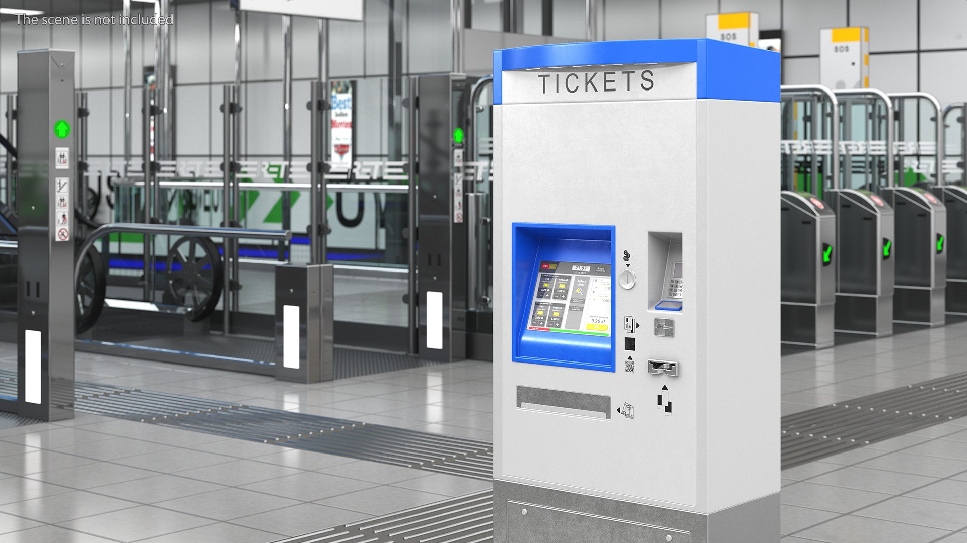 Self Service Ticket Machine 3D Model - TurboSquid 2269794