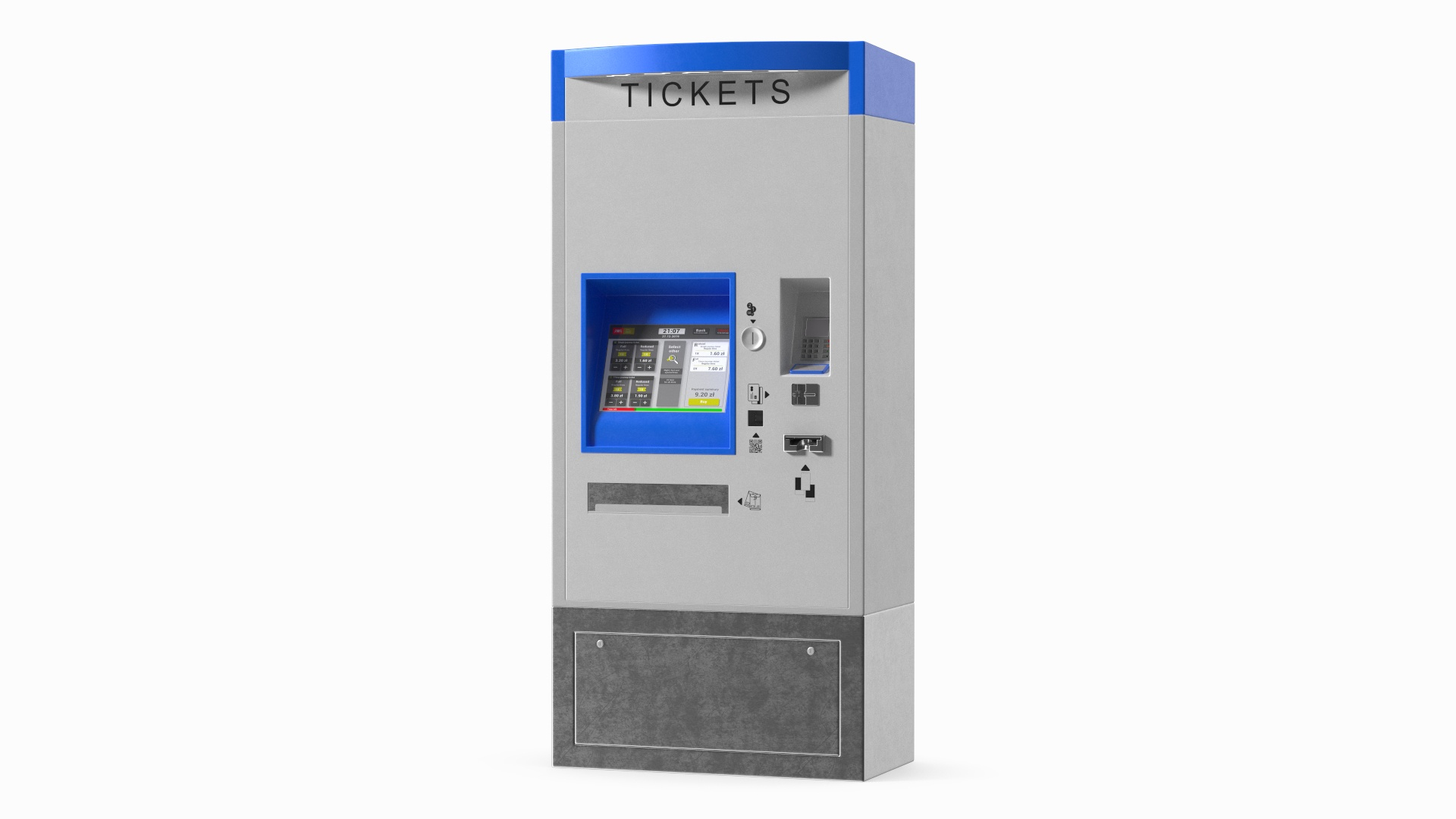 Self Service Ticket Machine 3D Model - TurboSquid 2269794