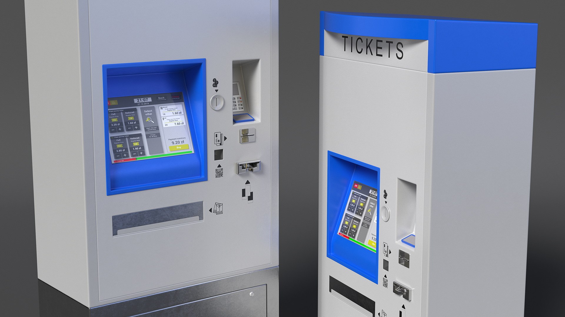 Self Service Ticket Machine 3D Model - TurboSquid 2269794