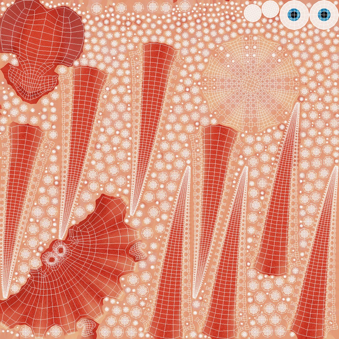 3D Cartoon Octopus Floating Pose - TurboSquid 1971810