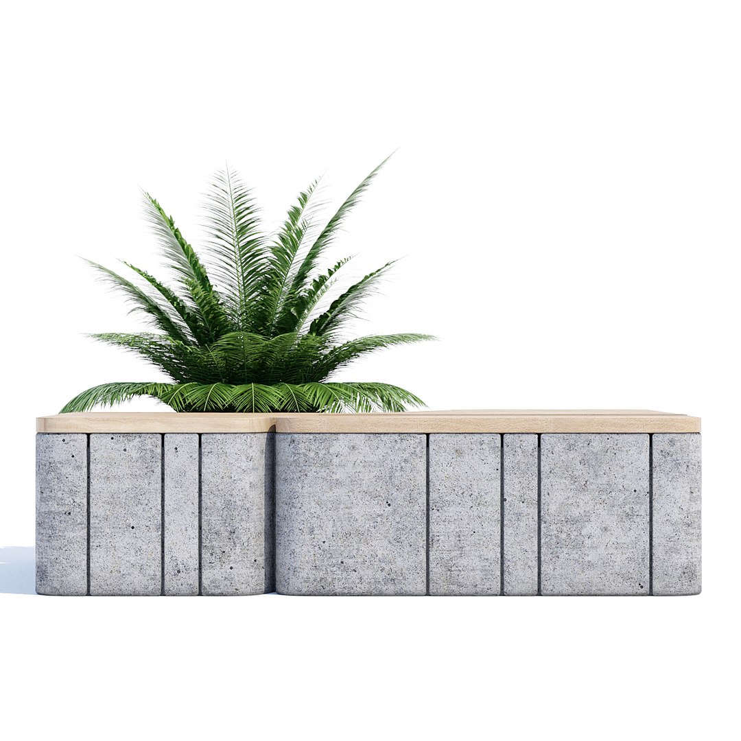 Seats Benches Street Furniture 3D Model - TurboSquid 1407946