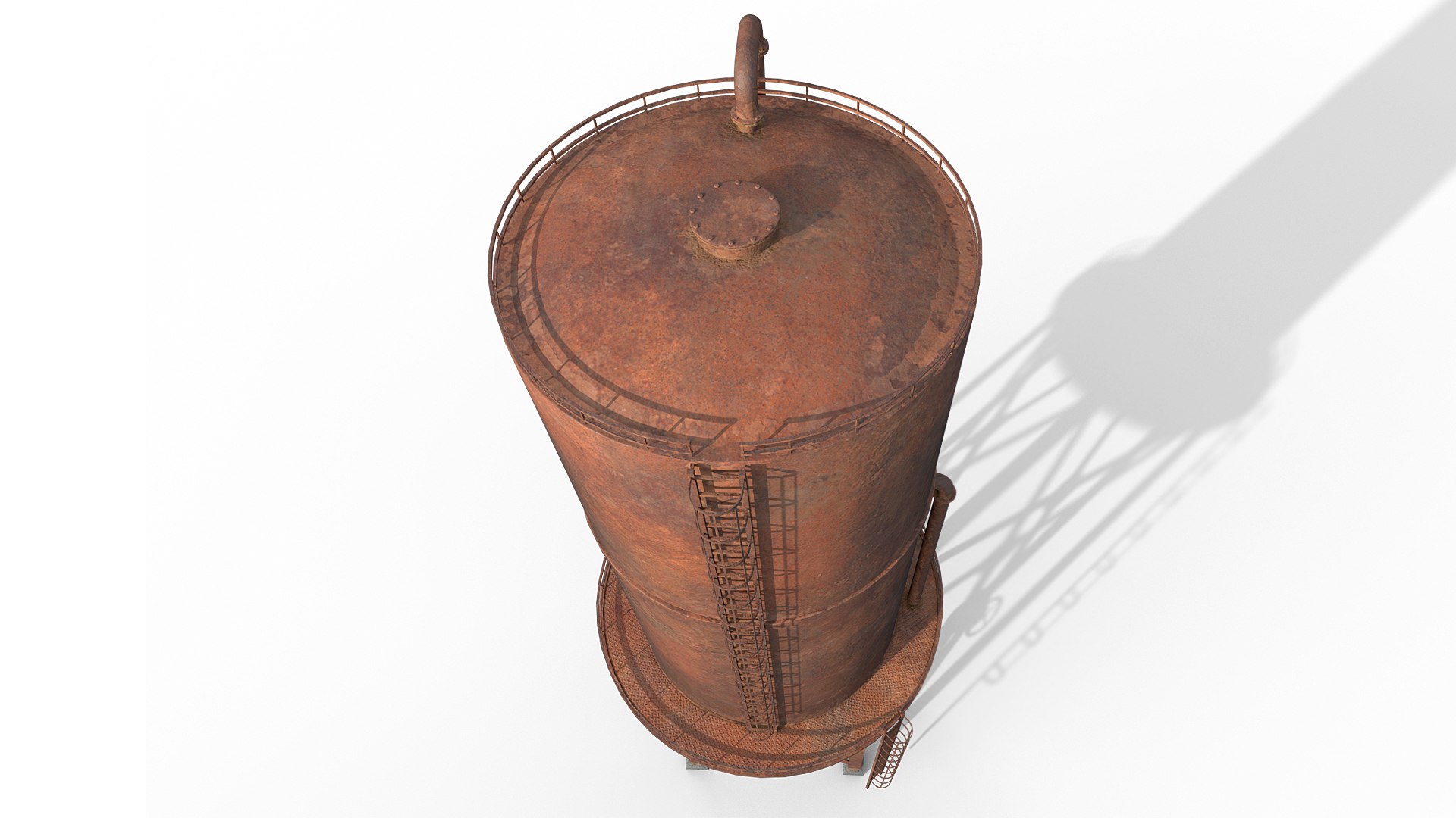 Rusty Industrial Tank V2 Model - TurboSquid 1883282