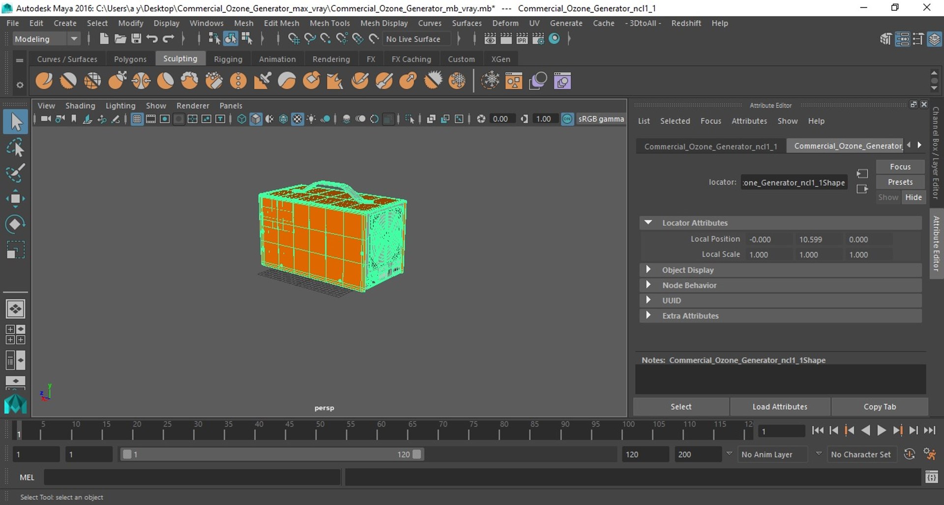 Commercial Ozone Generator 3D Model - TurboSquid 1673981