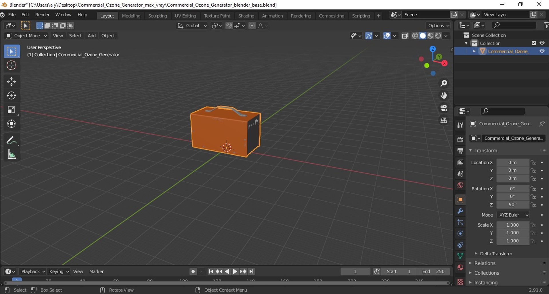 Commercial Ozone Generator 3D Model - TurboSquid 1673981