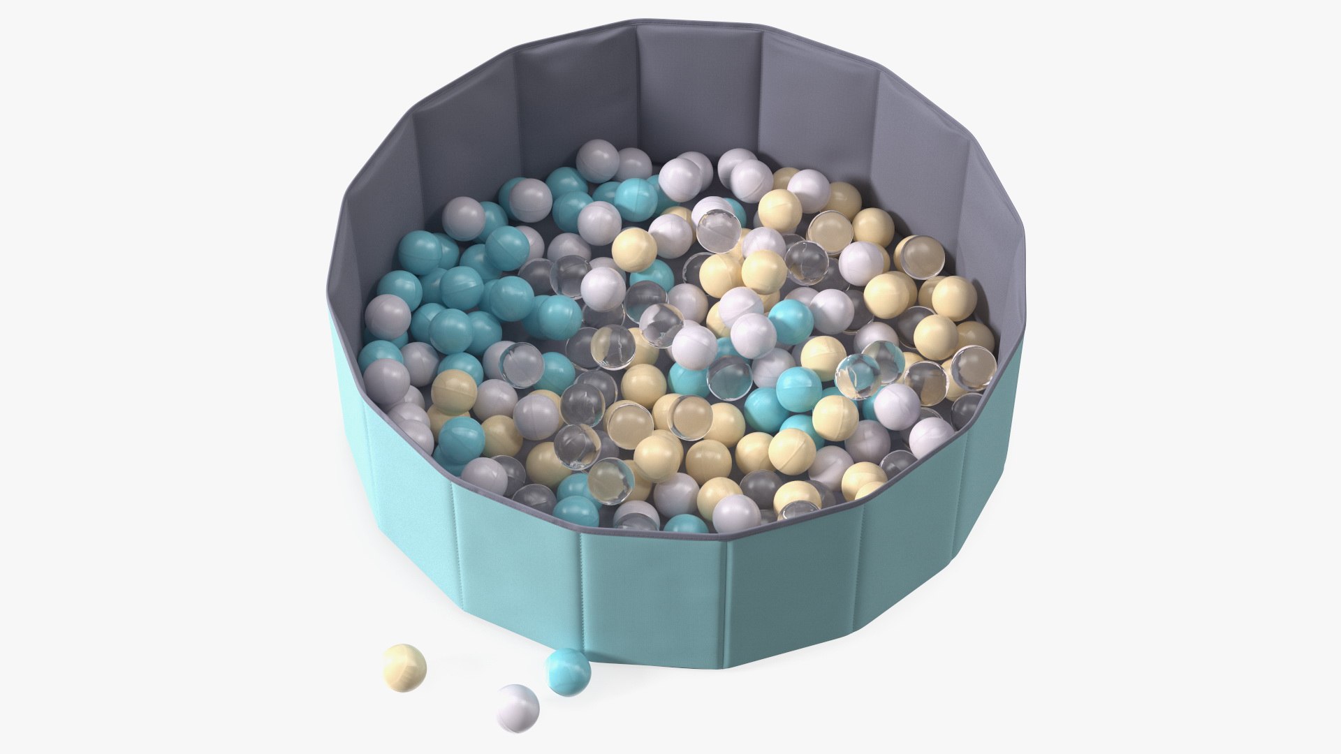 3D Foldable Dry Pool Blue Small - TurboSquid 1989039