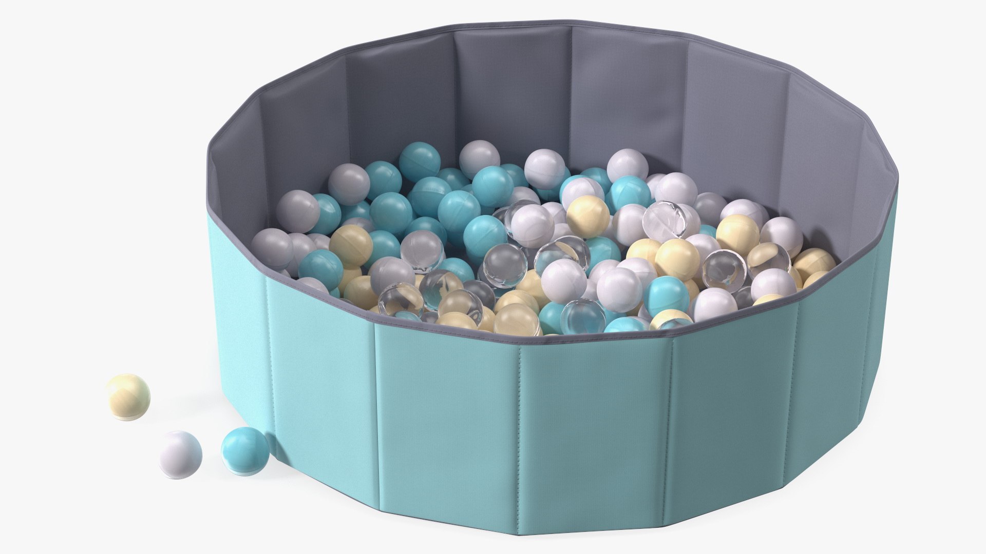 3D Foldable Dry Pool Blue Small - TurboSquid 1989039