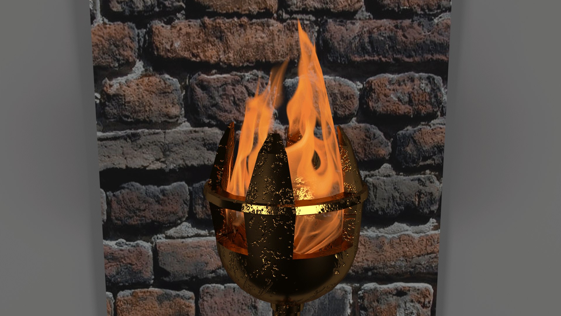 3D model Torch with fire model - TurboSquid 1865893