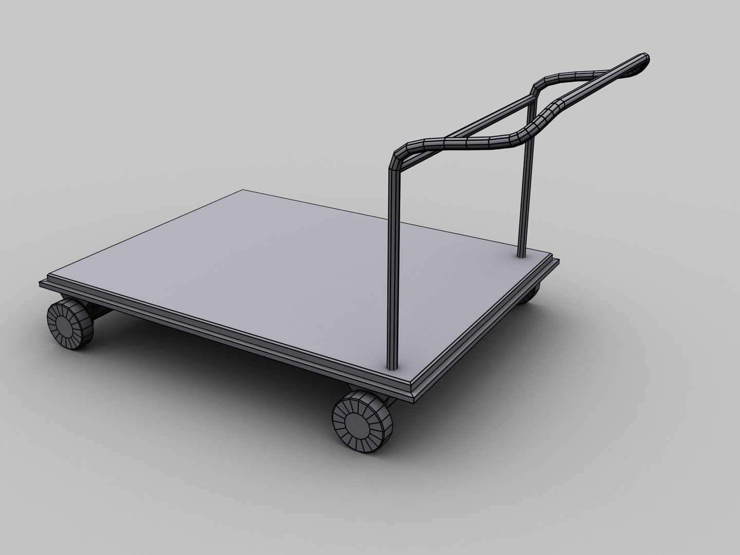 Trolley Cart Lowpoly 3D Model - TurboSquid 2119614