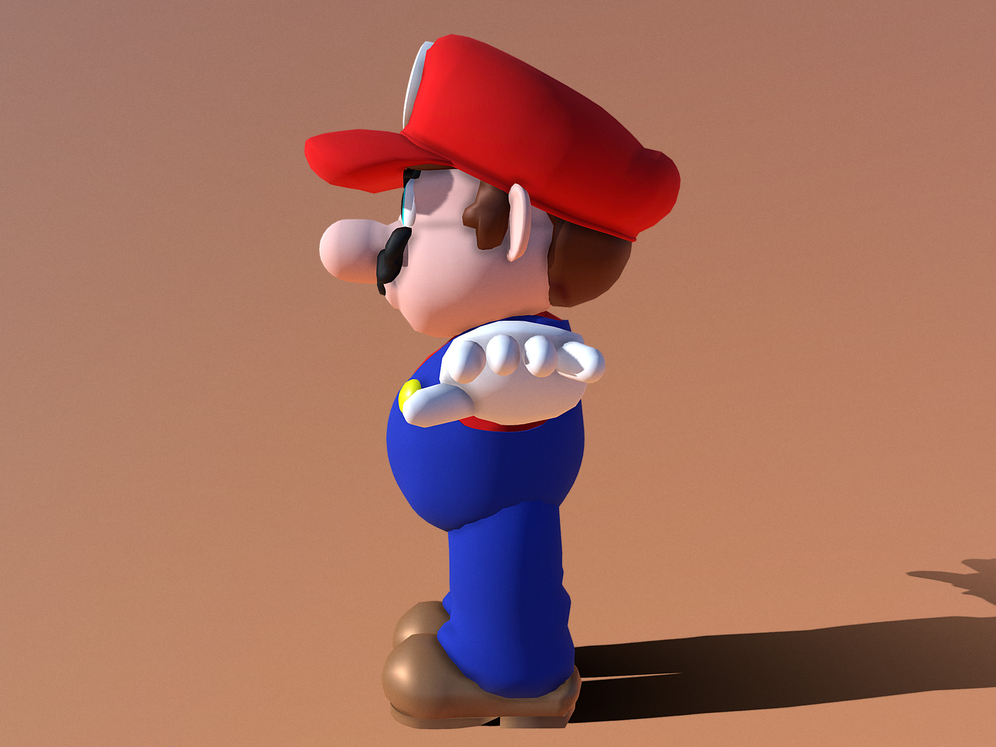 modelo 3d Super Mario T-pose gratis - TurboSquid 1308280