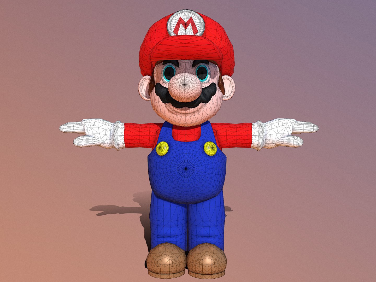 Free 3D Mario Character Model - TurboSquid 1308280