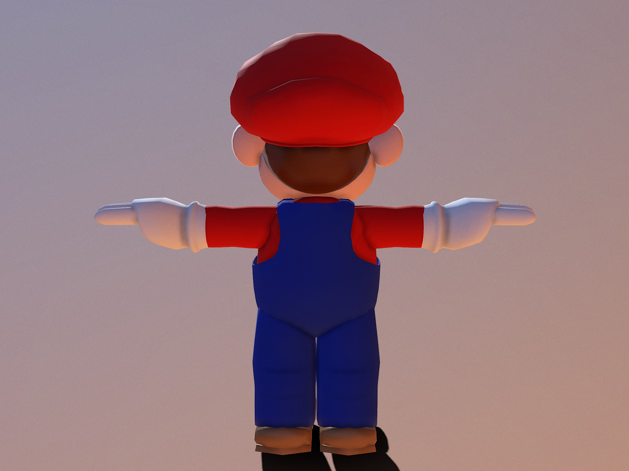 modelo 3d Super Mario T-pose gratis - TurboSquid 1308280