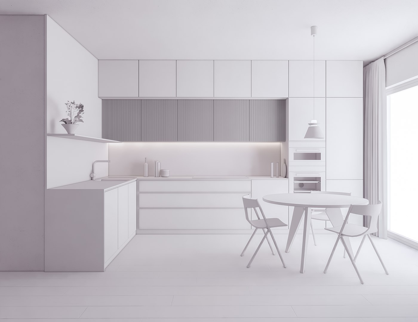 Modern Kitchen Created In Revit 11 3D Model - TurboSquid 1975038