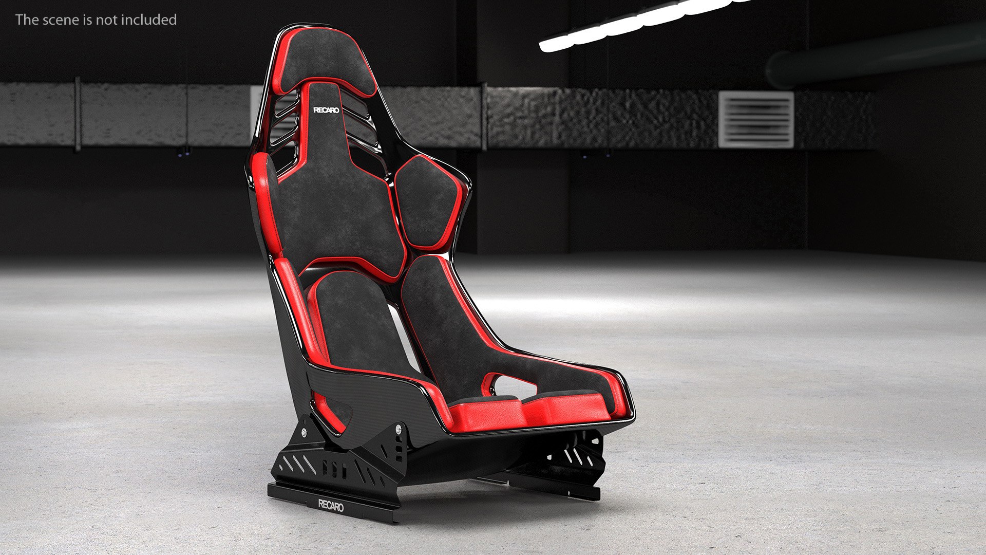 RECARO Podium CF Racing Seat Red Model - TurboSquid 2152641