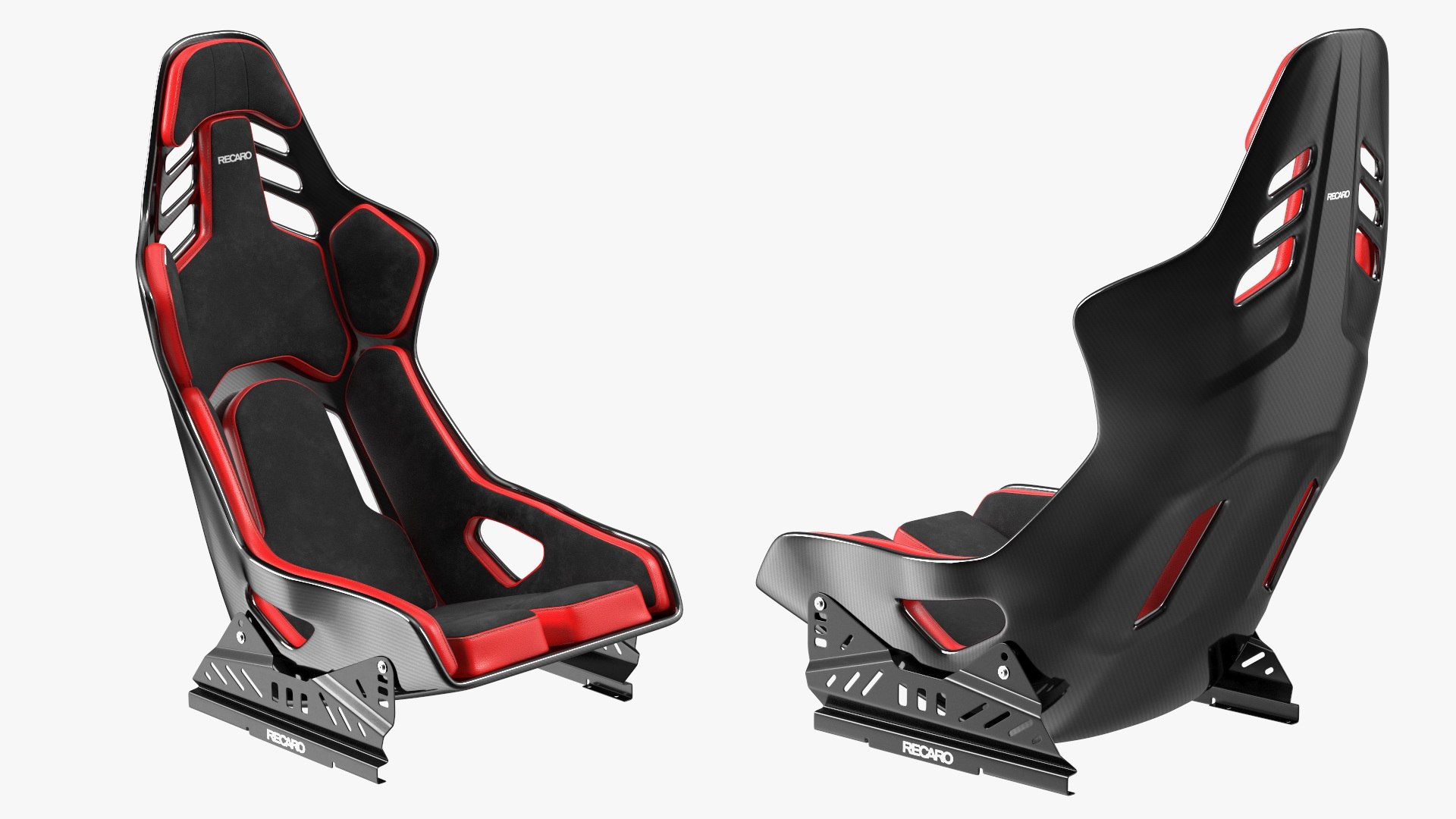RECARO Podium CF Racing Seat Red Model - TurboSquid 2152641