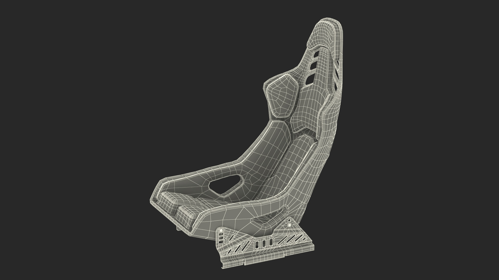 RECARO Podium CF Racing Seat Red Model - TurboSquid 2152641