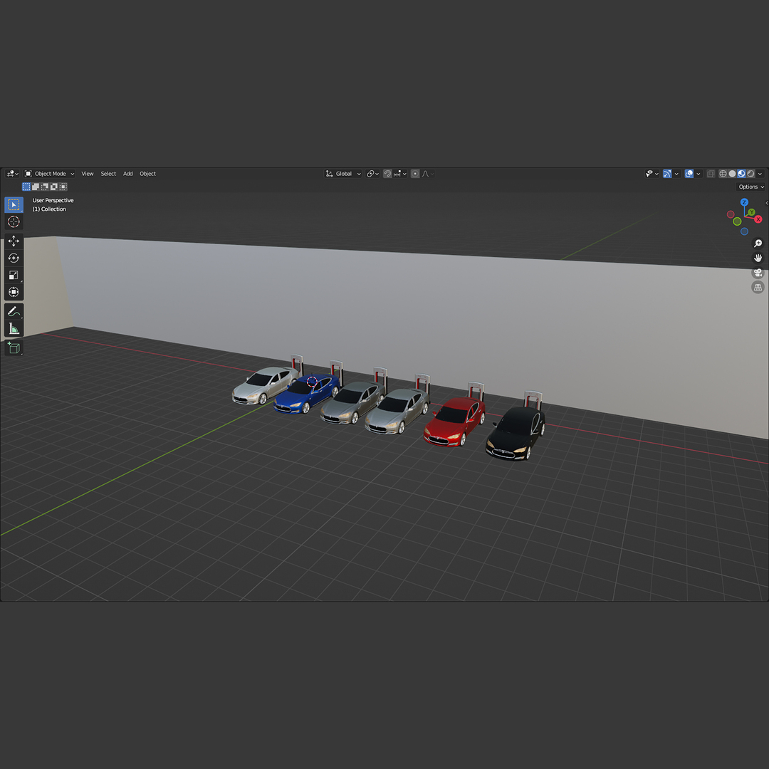 modelo 3d Familia Tesla Revit con cargadores - TurboSquid 1684488