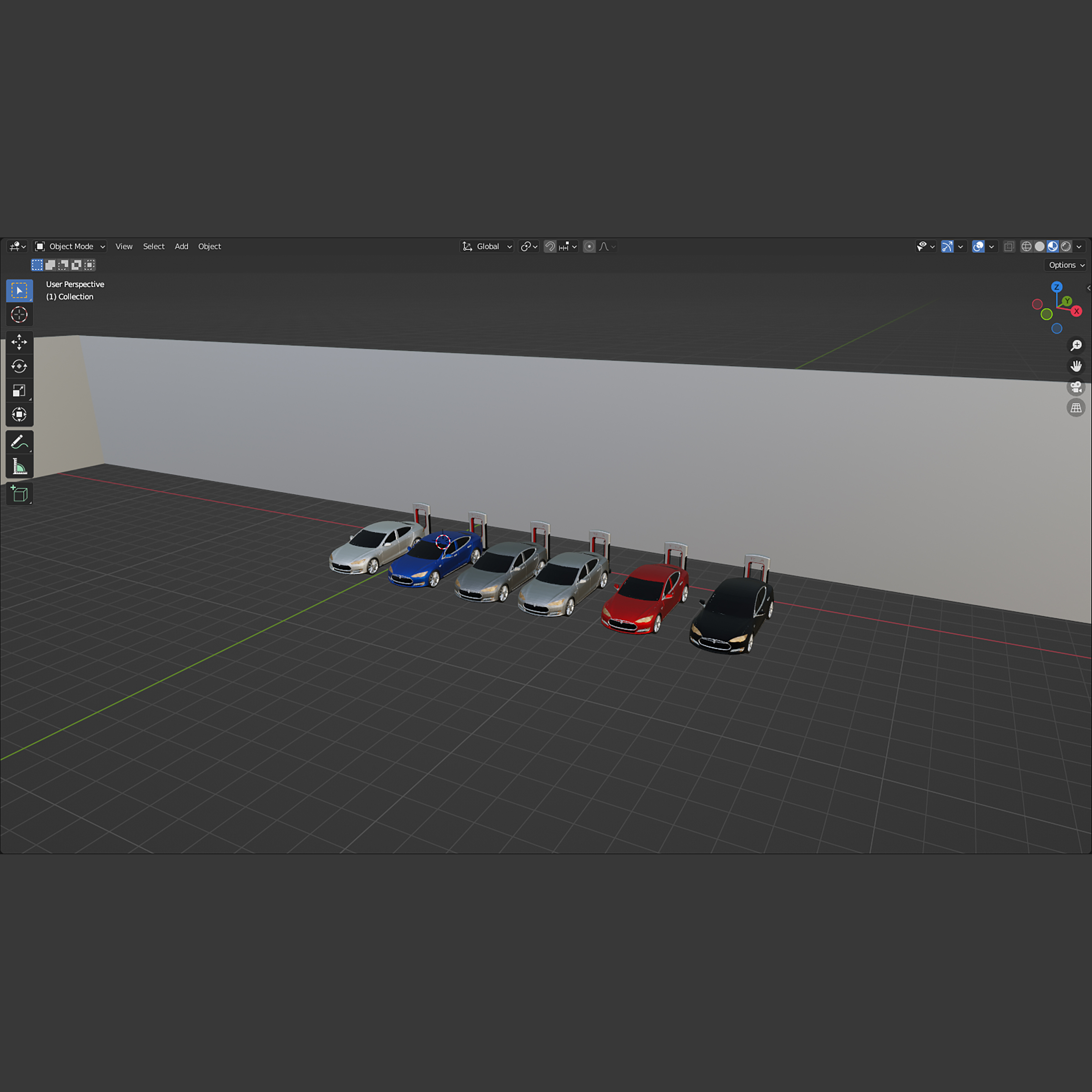 modelo 3d Familia Tesla Revit con cargadores - TurboSquid 1684488