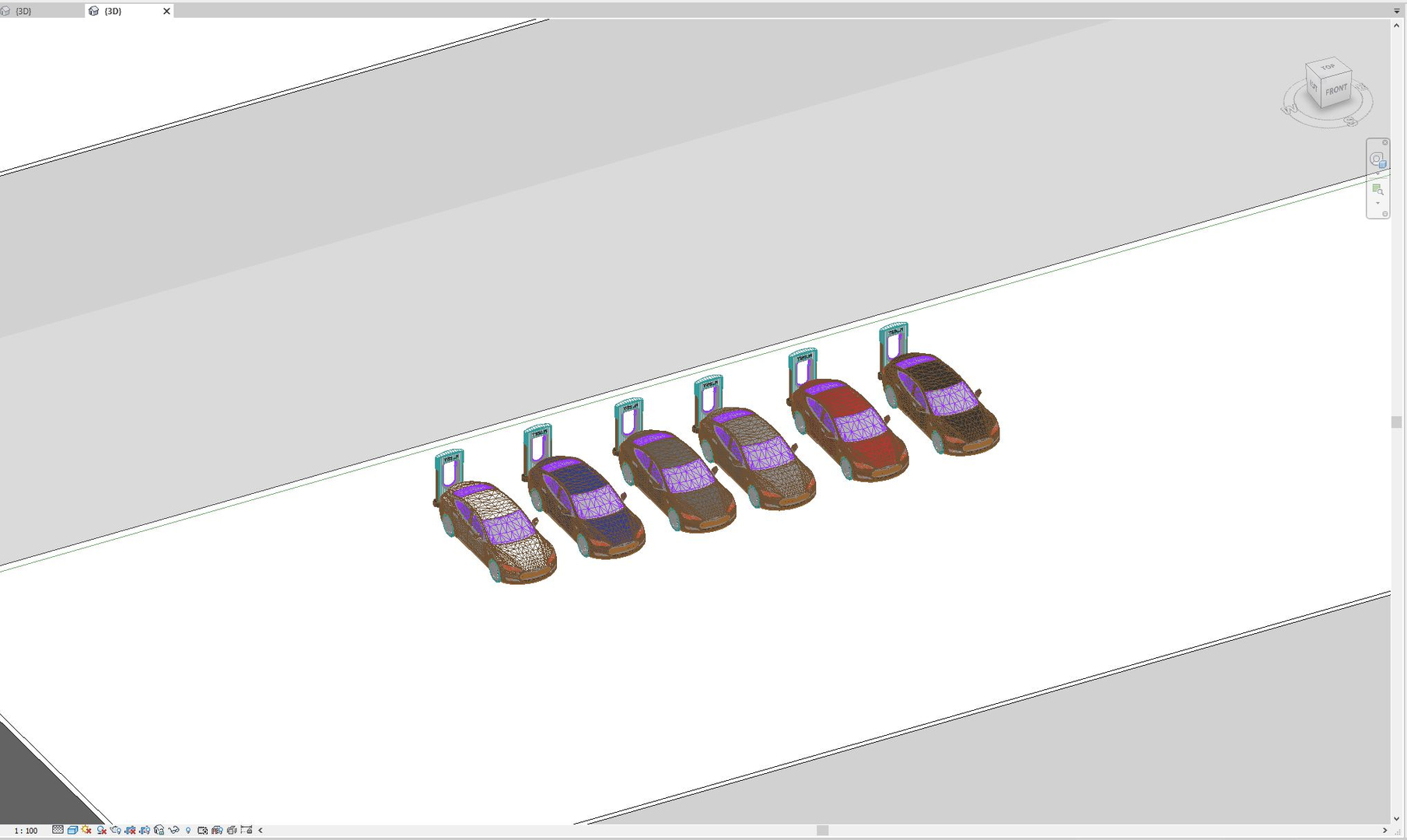 modelo 3d Familia Tesla Revit con cargadores - TurboSquid 1684488