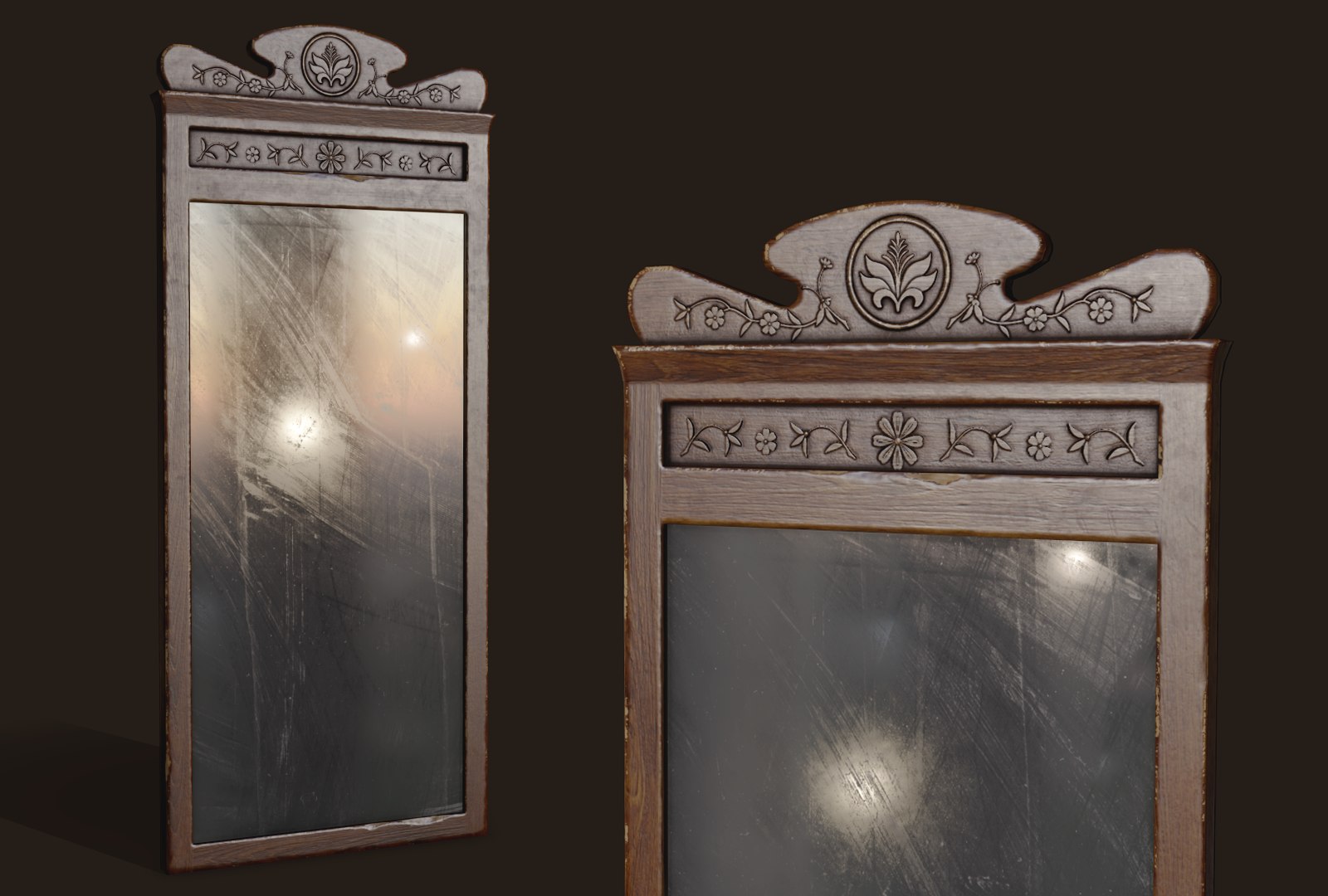 Victorian Dirty Mirror Ready 3D Model - TurboSquid 1384201