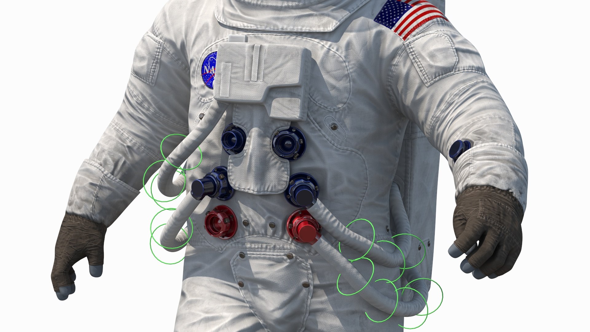 NASA Astronaut Suit A7L Rigged 3D Model - TurboSquid 2351880