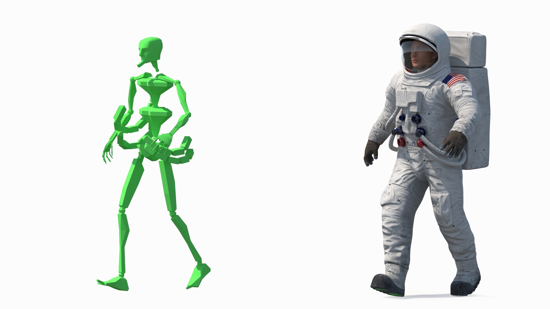 NASA Astronaut Suit A7L Rigged 3D Model - TurboSquid 2351880