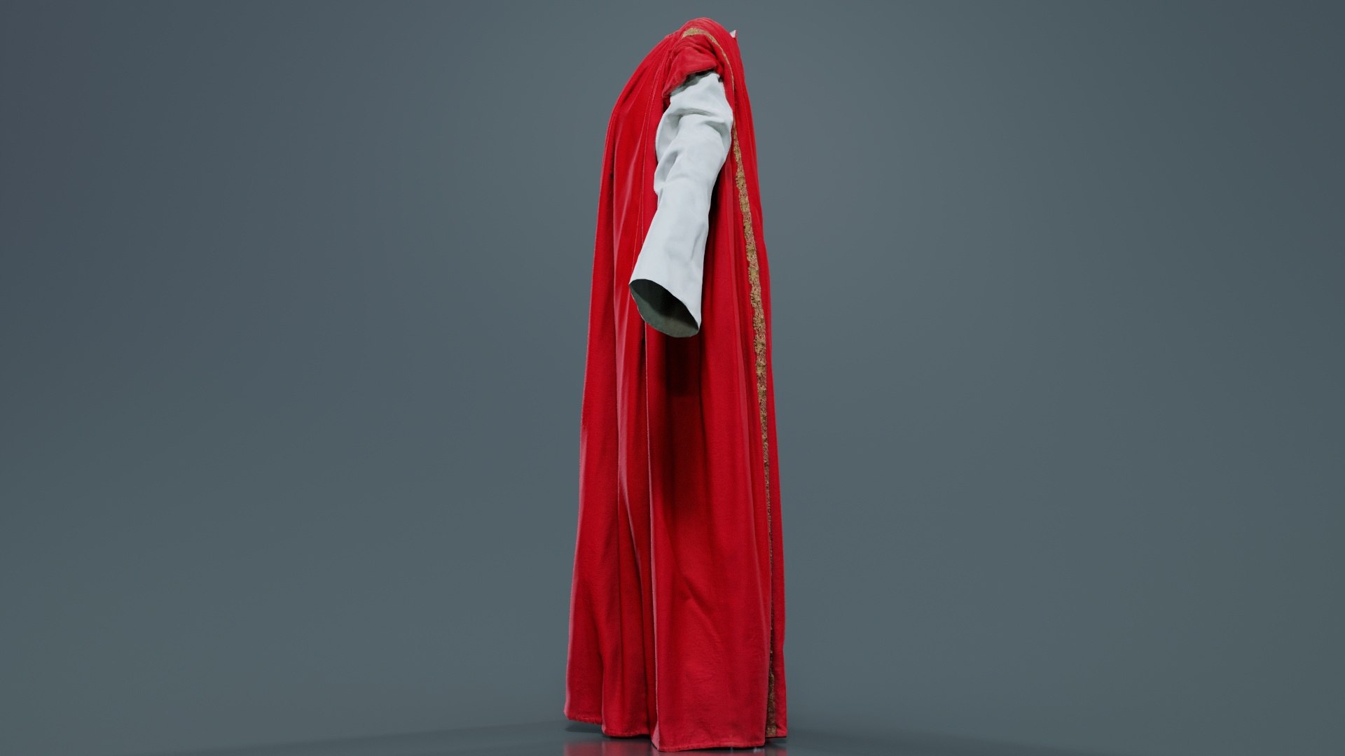3D Big Cape Dress Remastered Model - TurboSquid 2359928