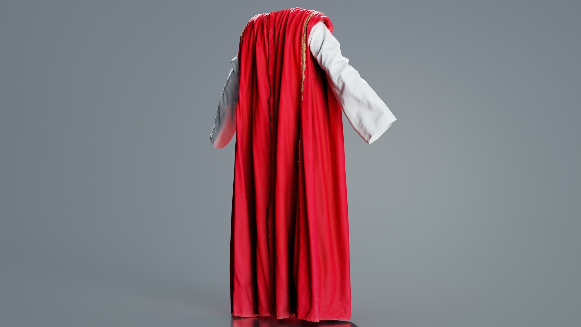 3D Big Cape Dress Remastered Model - TurboSquid 2359928