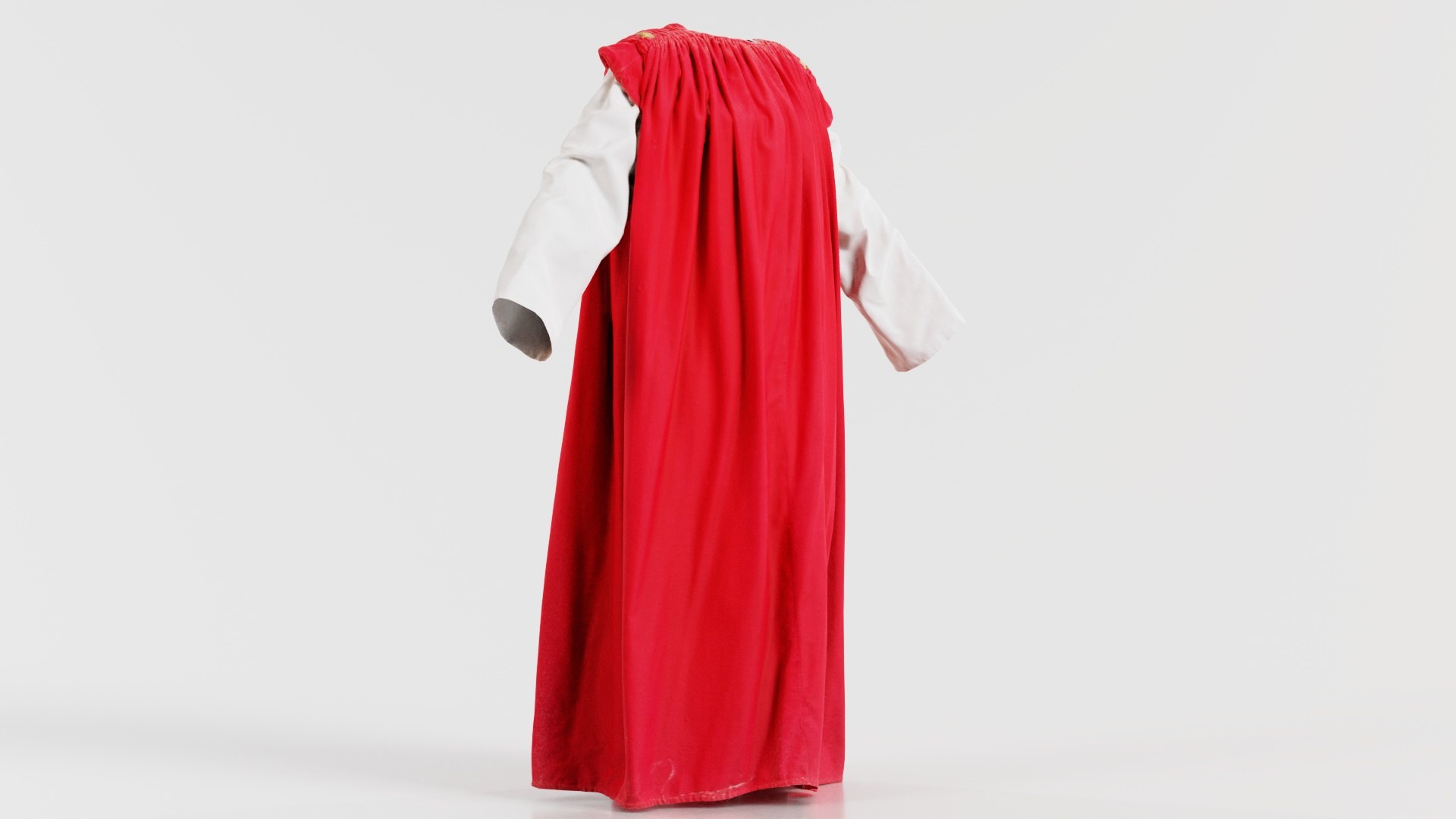 3D Big Cape Dress Remastered Model - TurboSquid 2359928