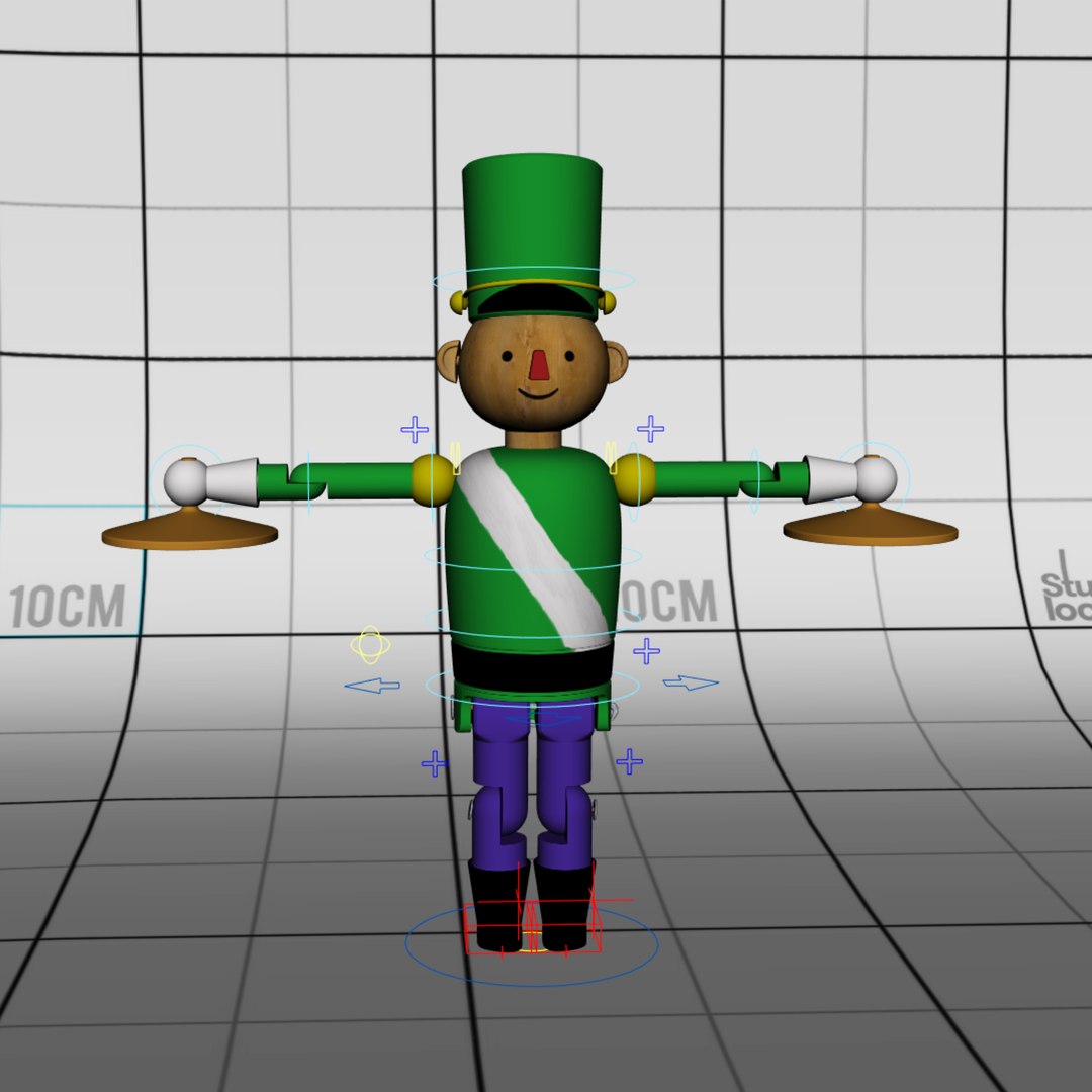 Wooden Cymbal Toy Rig 3D Model - TurboSquid 1211643