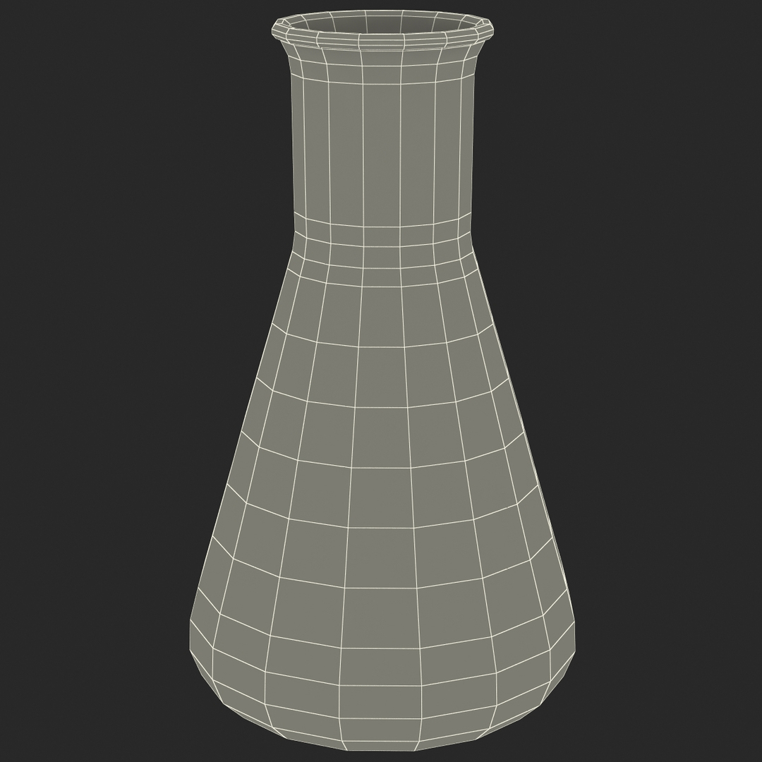 Erlenmeyer Flasks Modeled 3ds