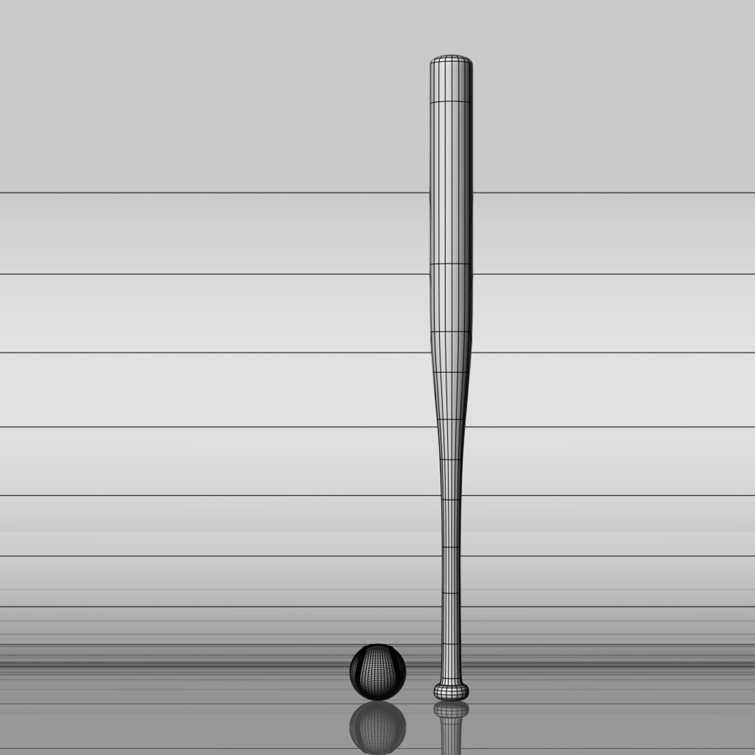 3D baseball ball bat model - TurboSquid 1445853