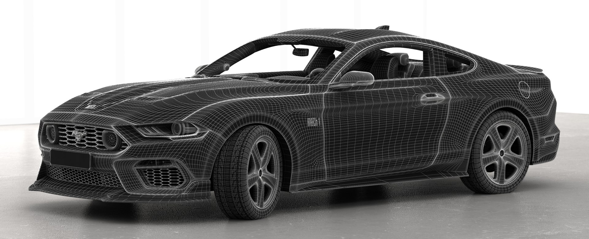 Realistic mustang 2021 opening 3D model - TurboSquid 1644960