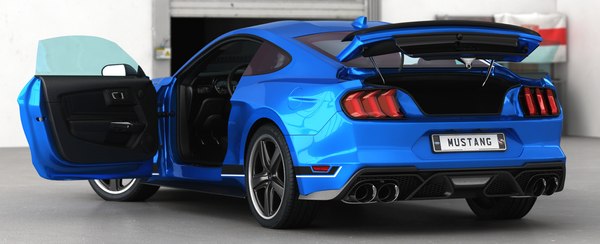 Realistic mustang 2021 opening 3D model - TurboSquid 1644960
