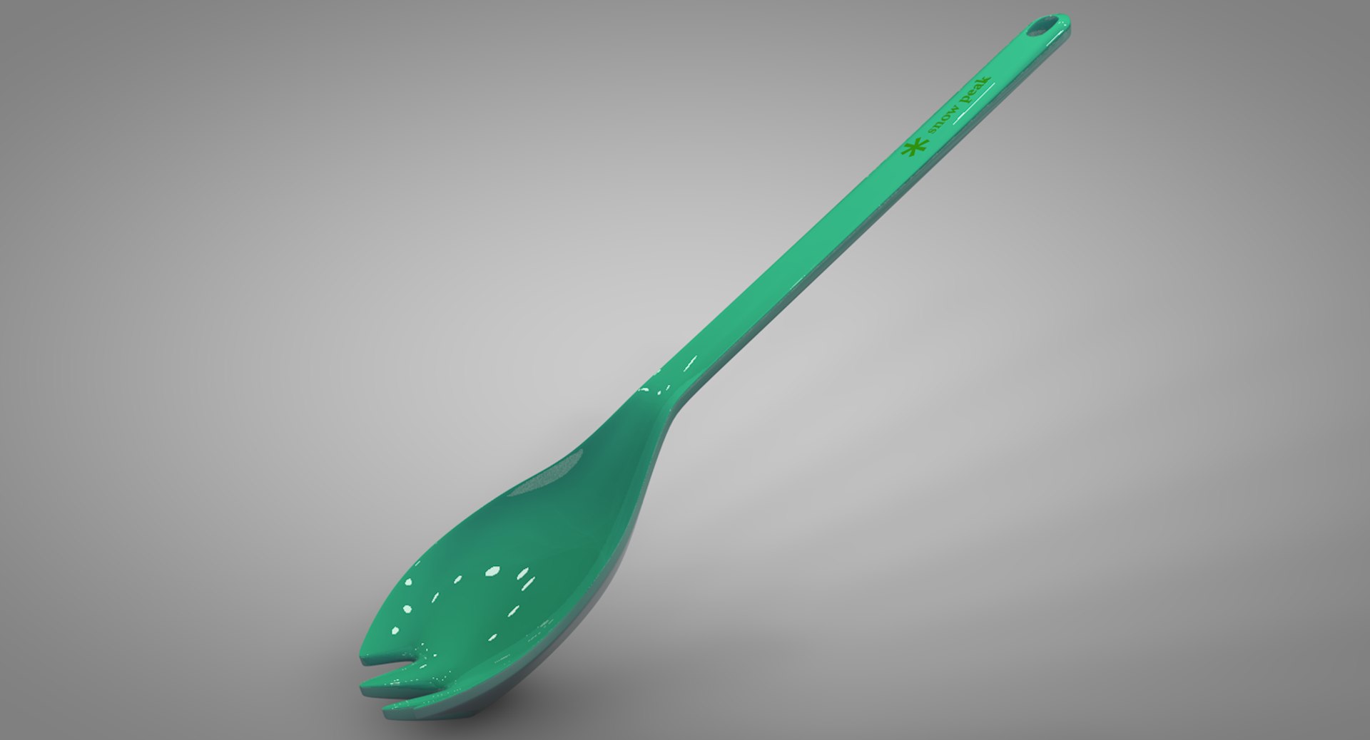 Snow Peak Green Spork 3D Model - TurboSquid 1416611